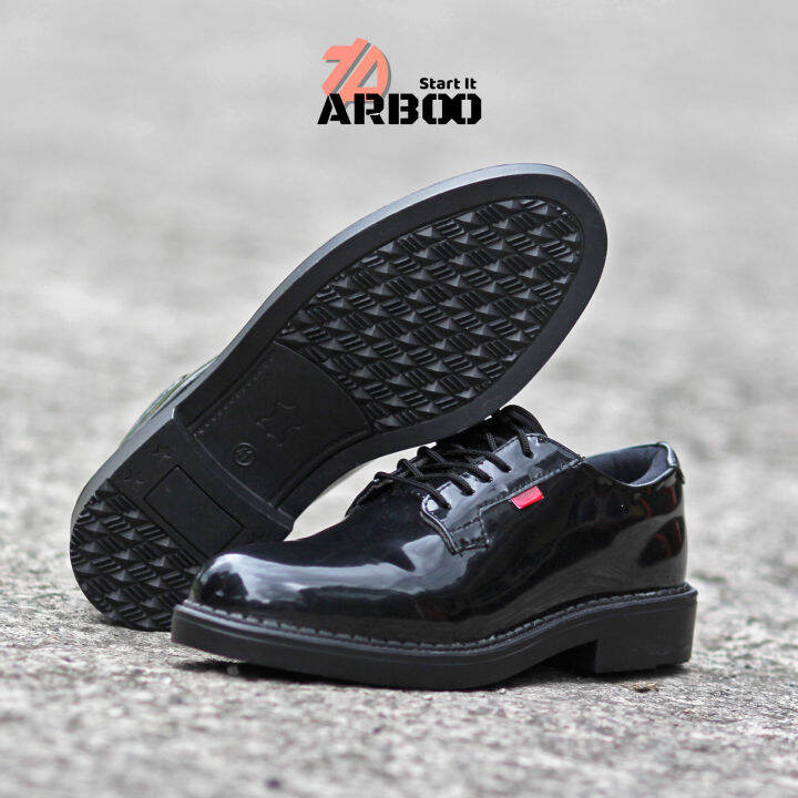 Sepatu Kilap PDH Security Satpam Sepatu Pdh Tali Mati Polri Tni Satpam ...