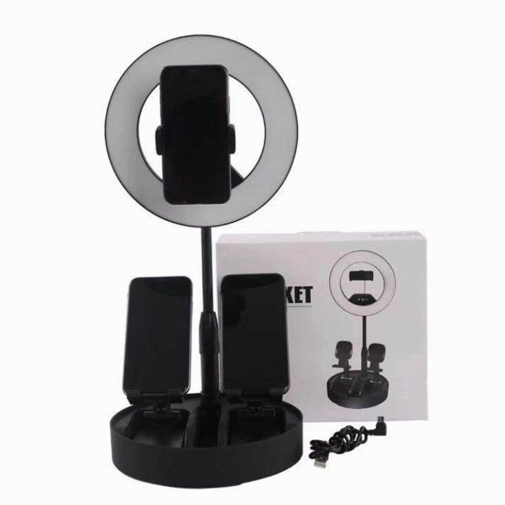 Ring Light With 3 Brackets for Mobile Phone Table Ringlight Stand 3 ...