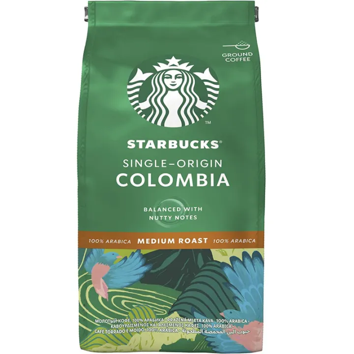 Starbucks Single Origin Colombia Ground Coffee 200G (medium roast ...