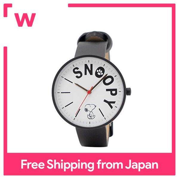 Field Work Watch Fieldwork Analog Snoopy Typo Leather Leather Belt ...