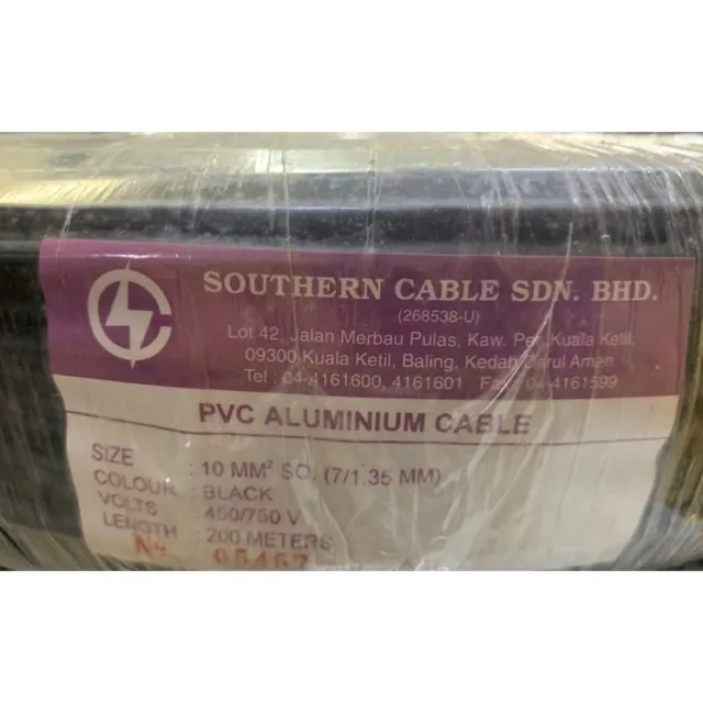 (10MM) SOUTHERN 10mm PVC ALUMINIUM CABLE 200Meters | Lazada