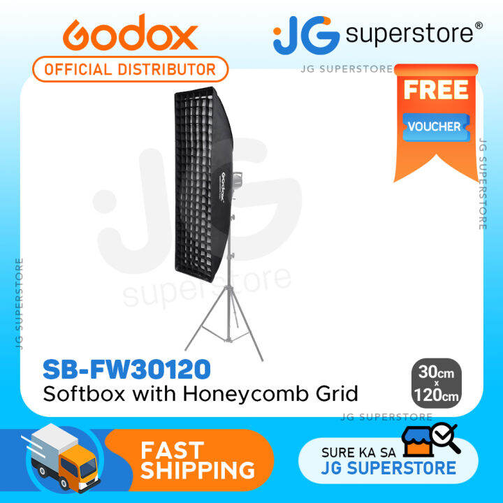 Godox SB-FW30120 30cm x 120cm Softbox Bowens Mount Ring with 12" x 48 ...