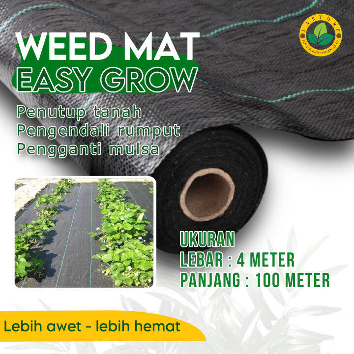 Weedmat Lebar 4 Meter Control Easy Grow Terpal Green House per 1 meter | Lazada Indonesia
