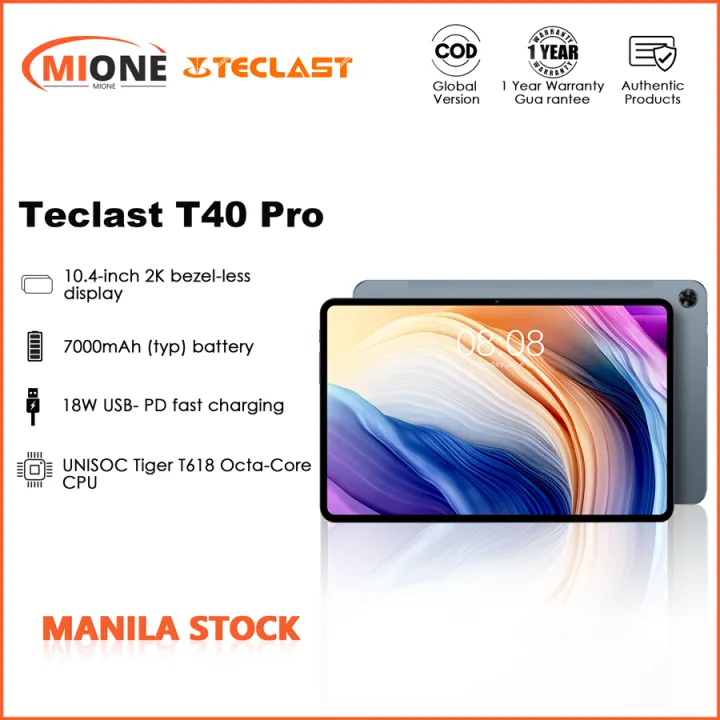 【Mione】Teclast T40 Pro 4G LTE Tablet PC 10.4 inch 8GB+128GB Android 11 ...