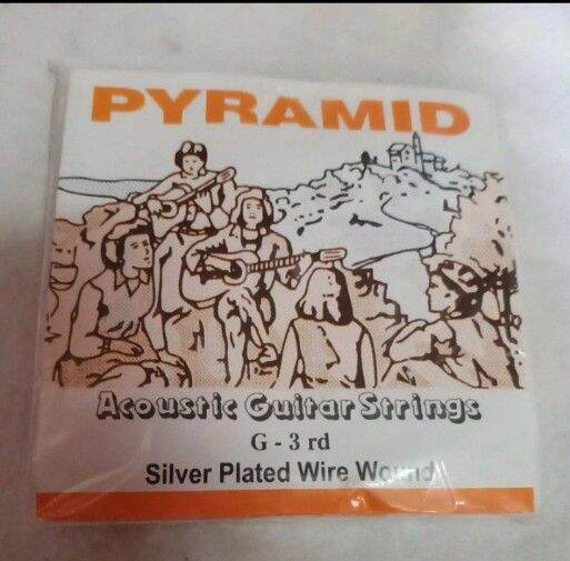 1 lusin tali gitar senar gitar no 3 merek pyramid | Lazada Indonesia