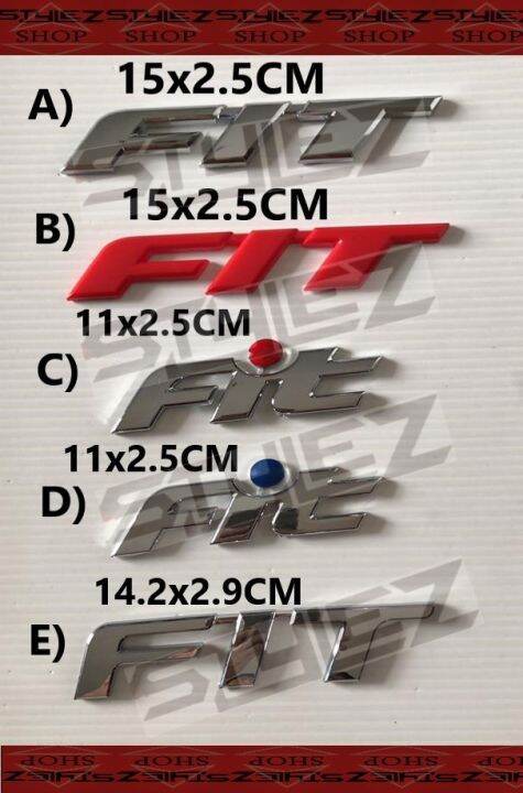 HONDA FIT EMBLEM LOGO | Lazada