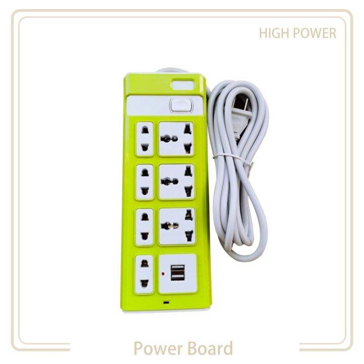 extension cord with usb port High-power multi-switch USB power strip ...