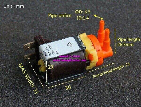 Invensys 220v -240v Self-Priming Pump 5w Micro Electromagnetic Pump Low ...