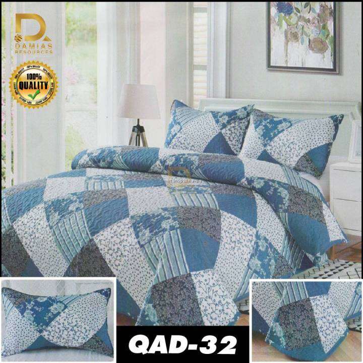 Cadar Mampu Milik Set 3 in 1 Aizhuo Seisi Keluarga Harga Kilang Queen ...