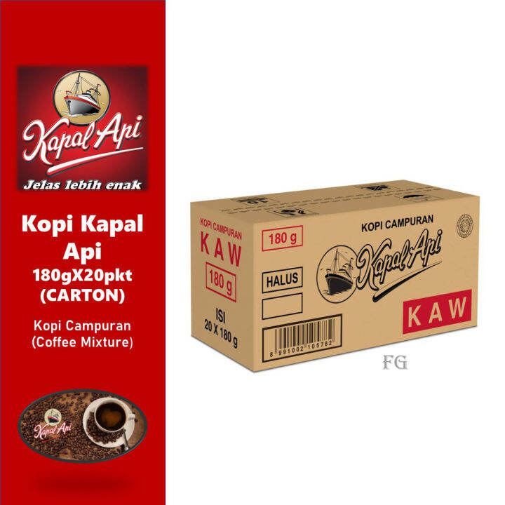 Kopi Kapal Api 180gx20pkt (CARTON) | Lazada