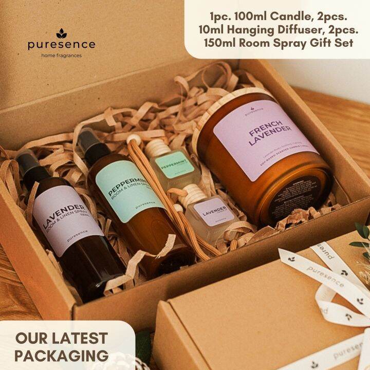 Home Fragrance Gift Set by Puresence Home Fragrances Scented Candle ...