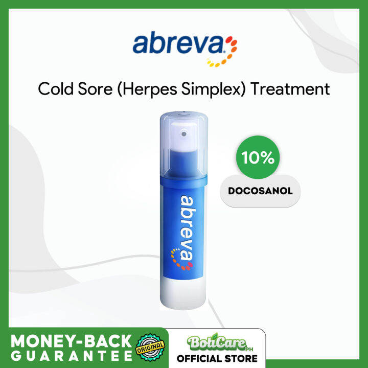 Abreva Cold Sore (Herpes Simplex) Docosanol 10% Fever Blister Treatment ...
