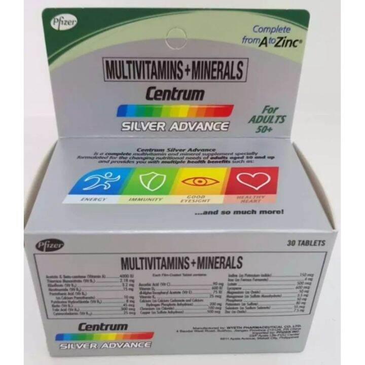 Centrum Silver Advance For Adults 50 Multi-Vitamins Minerals | Lazada PH