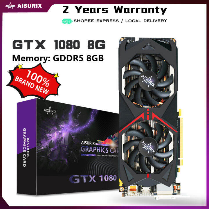 AISURIX 100% New AMD GTX1080 8GB Video Card GDDR5X Graphics Card for ...
