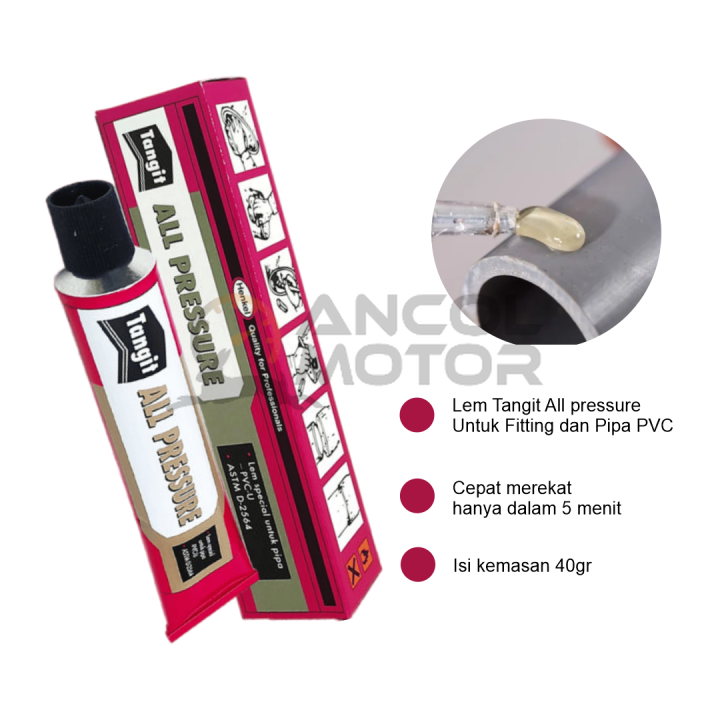 Tangit Lem Pipa Paralon PVC Henkel Fitting Perekat Glue Tube 40gr ...