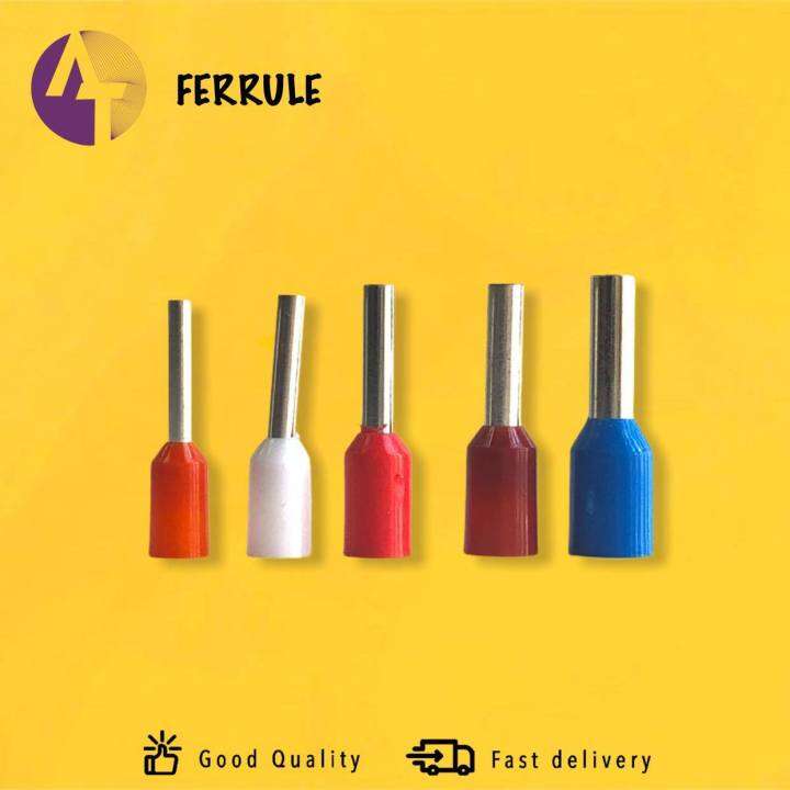 Insulated Cord Pin End Crimp Terminals Bootlace Ferrules ( 20pcs/pkt ...