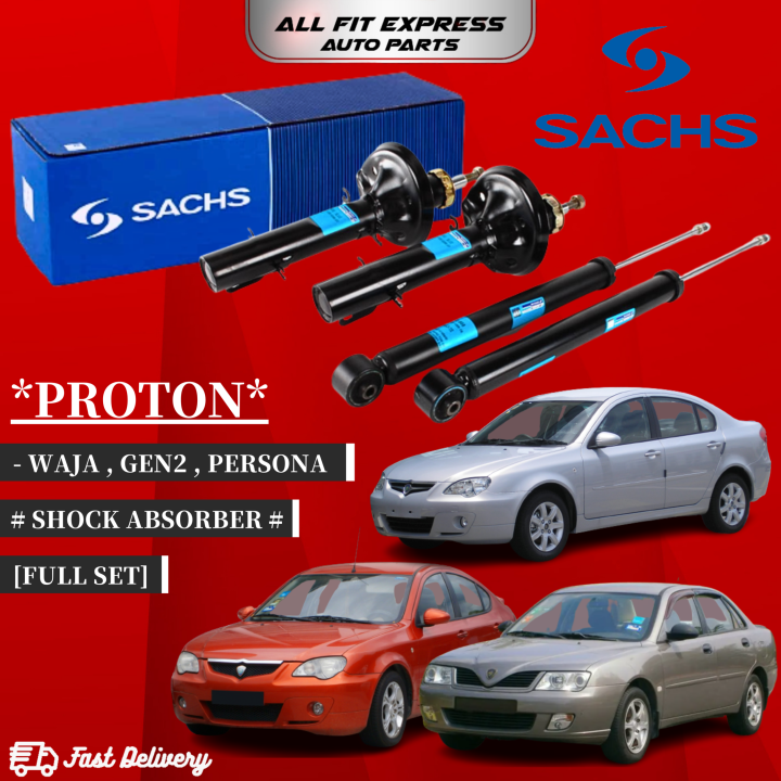 SACHS PROTON WAJA , GEN2 , PERSONA SHOCK ABSORBER FRONT (DEPAN) / REAR (BELAKANG) / FULL SET ...
