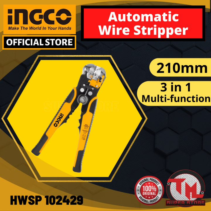 INGCO Stripper Automatic Wire Stripper 210mm (8-1/4") HWSP102429 • Tm ...