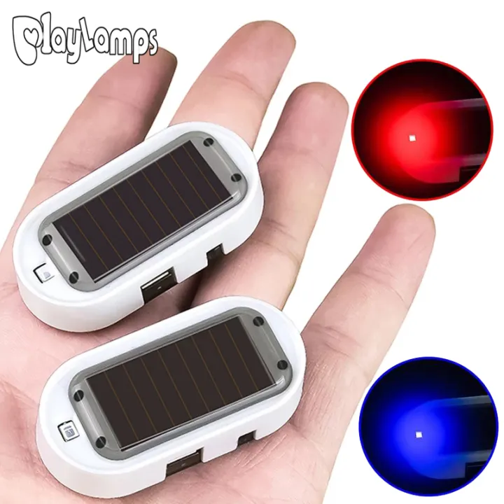 Car Alarm LED Light Security System Warning Light Flash Caution Fake ...