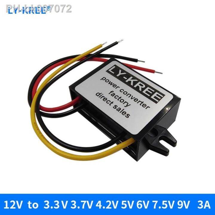 12v to 5v Converter 12V To 3.3V 3.7V 4.2V 6V 7.5V 9V DC Transformer 3A Buck Module Power Adapter ...
