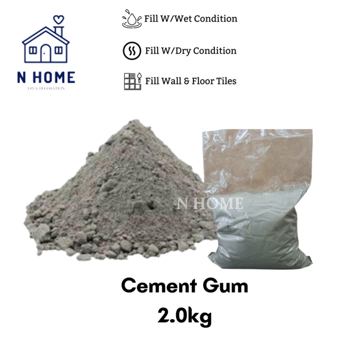2KG Cement Gum / Simen Gum for Ceramic Tiles / Cement Adhesive | Lazada