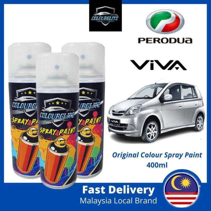 Perodua Viva - Colourglitz Original Colour Touch Up Spray Paint Aerosol ...