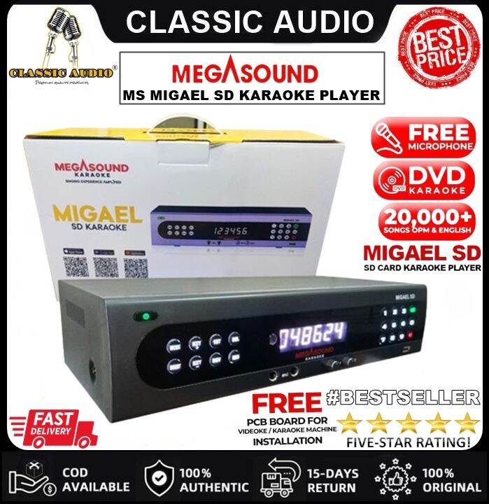 Megasound MS Migael (FREE WIRED MICROPHONE + DVD)/ SD karaoke Player ...