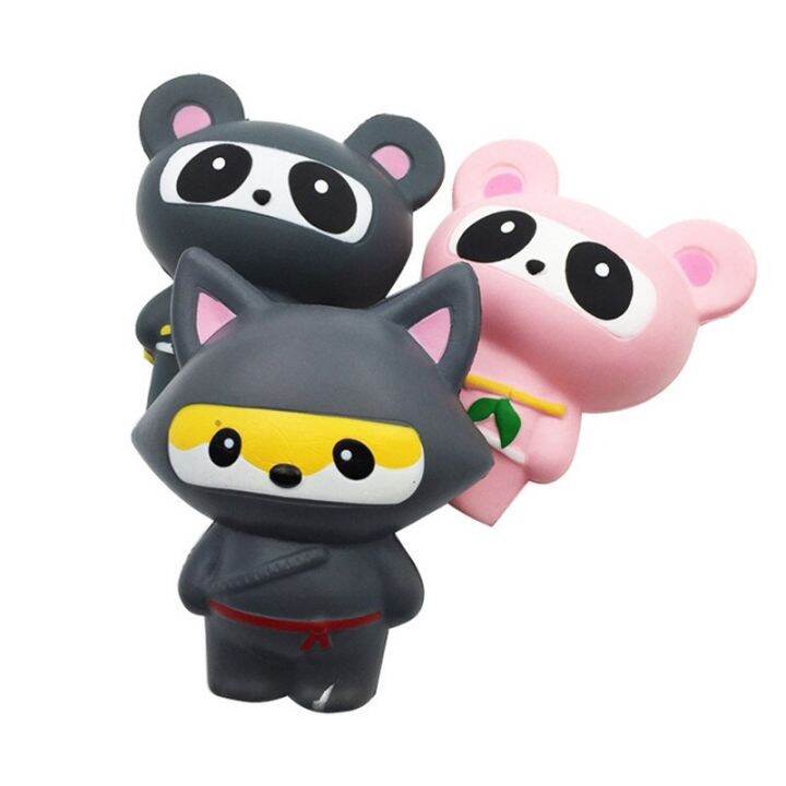 【Ready stock】 Jumbo 11 CM Kawaii Ninja Squishy Panda/Bear/Fox toy ...