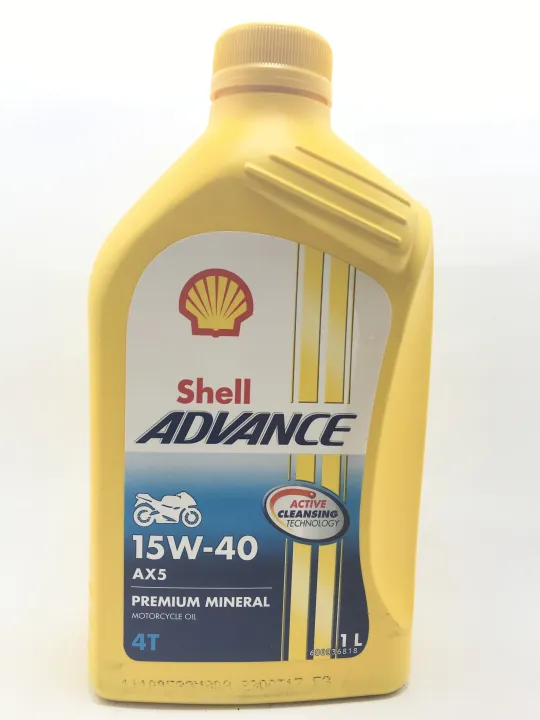 Authentic Shell Advance 4T AX5 15W-40 1 Liter Motorcycle Oil | Lazada PH