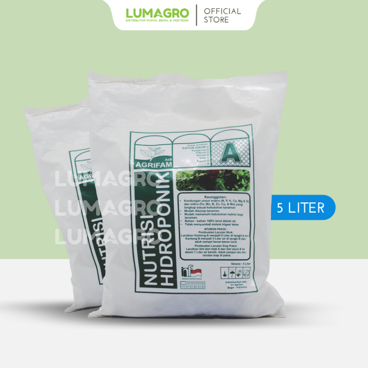 Pupuk AB Mix 5Liter Nutrisi Hidroponik Agrifam Memaksimalkan ...