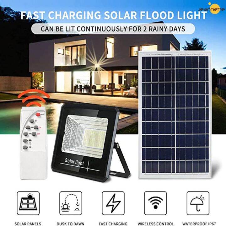 Heavy Duty Solar Led Outdoor Flood Light Street Lamp 200W IP67 ...