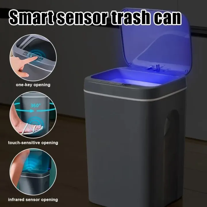 Triple W 14L Automatic Smart Sensor Trash Tempat Tong Sampah Otomatis ...