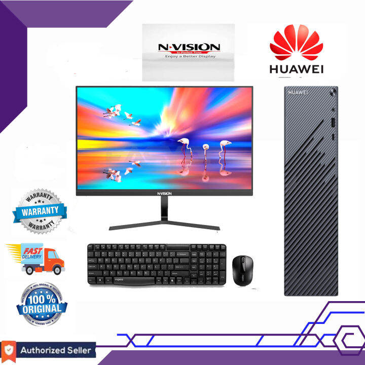 HUAWEI MateStation S Desktop and Monitor AMD R5 8GB/Nvision Monitor ...
