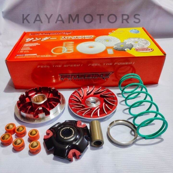 Pitsbike click 125/150 thunder cvt set v4 (pulley set) 118mm | Lazada PH