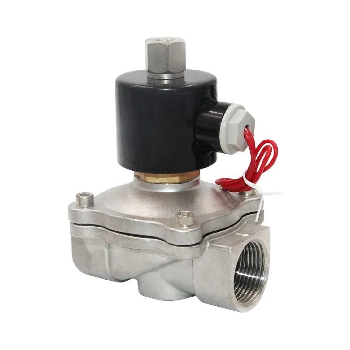 Stainless steel Electric Solenoid Valve 1/4" 3/8" 1/2" 3/4" 1" Normally opened Pneumatic for ...