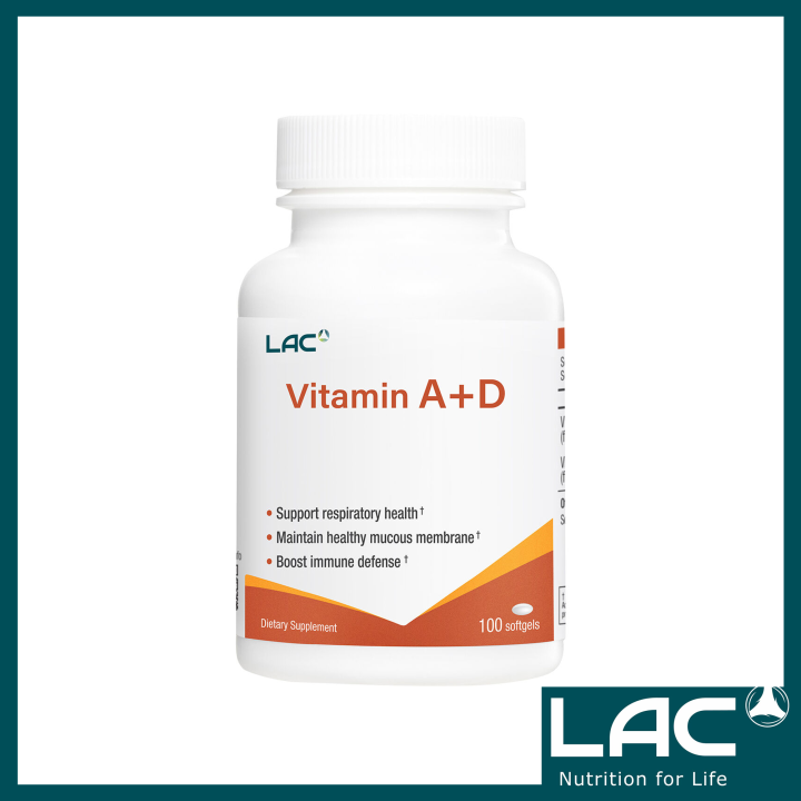 LAC Vitamin A + D 100 softgels (best by: September 2024) | Lazada PH