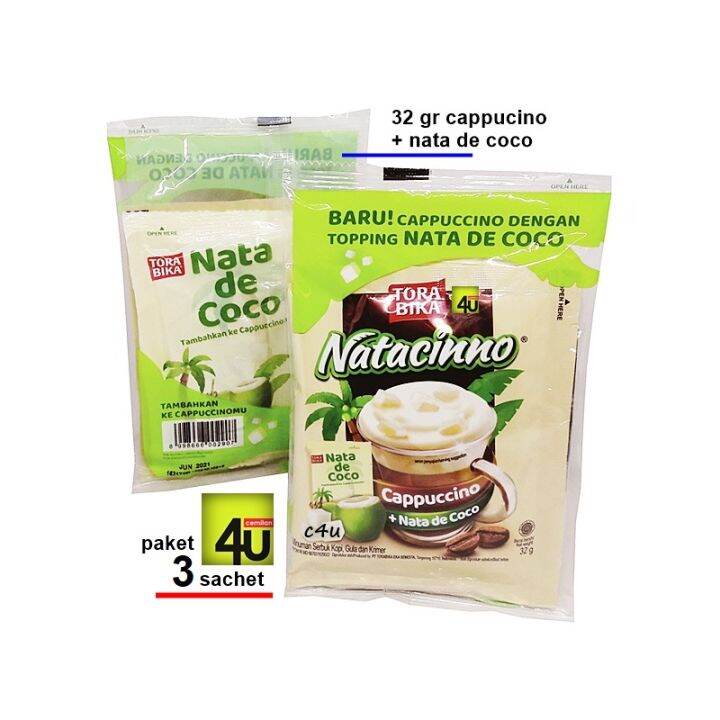 Torabika Natacinno - Cappucino Nata de Coco - Paket 3 sachet | Lazada ...