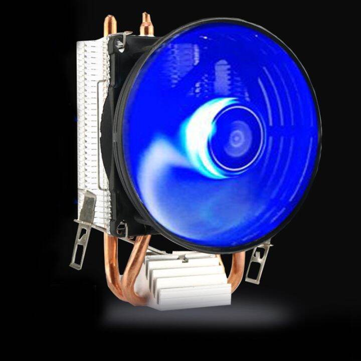 【cw】CPU Cooler Master 2 Pure Copper Heat-s Fan with Blue Light Freeze ...