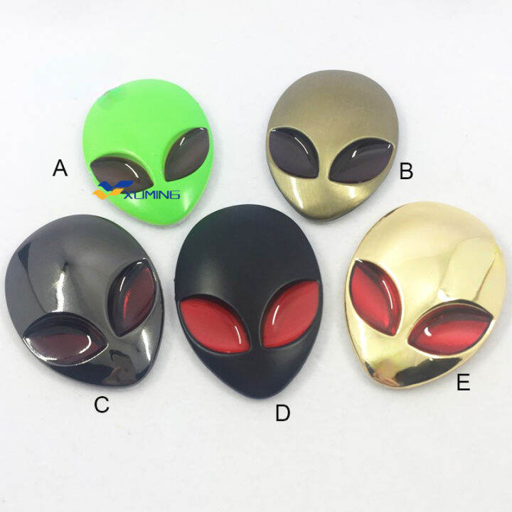 1 x Metal 3D Alien Head Logo Motorcycle Car Sticker Emblem | Lazada