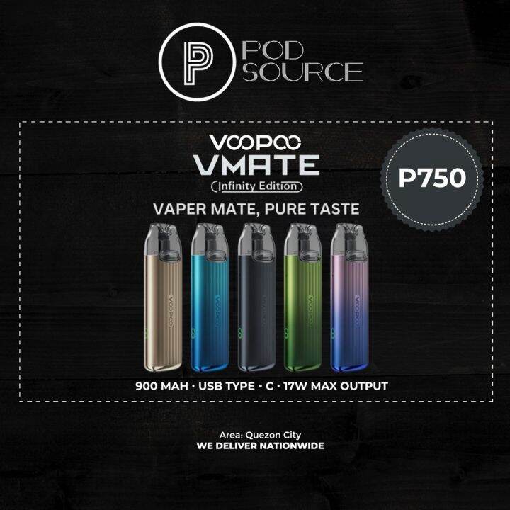 [AUTHENTIC] Voopoo Vmate Infinity Edition 900Mah | Lazada PH