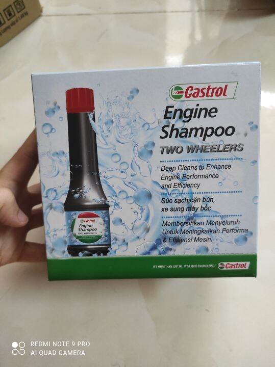 [ẢNH THẬT HCM ]HỘP 6 CHAI Dung dịch súc rửa động cơ xe máy 4T Castrol shampoo 70ml | Lazada.vn