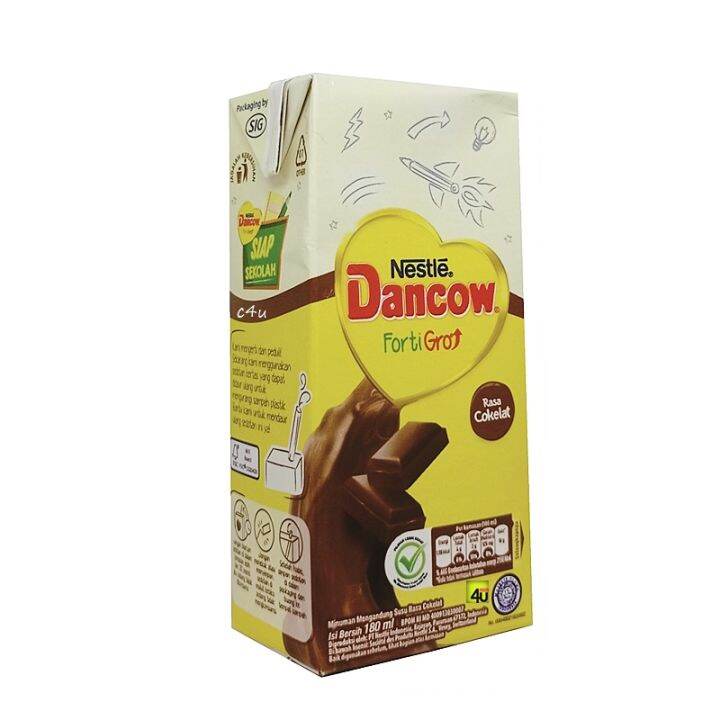 Dancow Fortigro - Susu UHT Rasa COKELAT - 180ml RTD | Lazada Indonesia