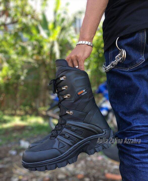SEPATU PDL SAFETY UJUNG BESI TNI POLRI SCURITY TNI AU 501 9 INC | Lazada Indonesia