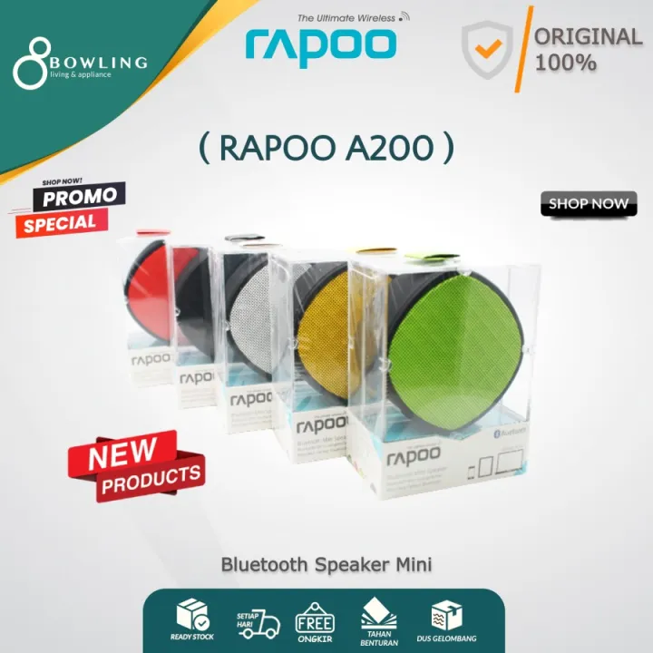 Speaker Bluetooth Mini RAPOO A200 Portable Wireless Spiker | Lazada ...
