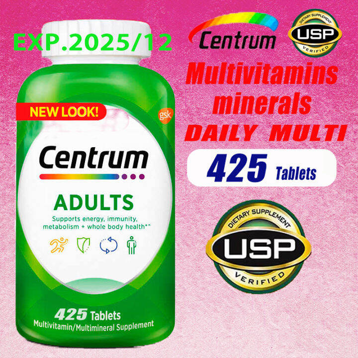 Centrum Adults Multivitamin 425 Tablets Multimineral Complete from A ...