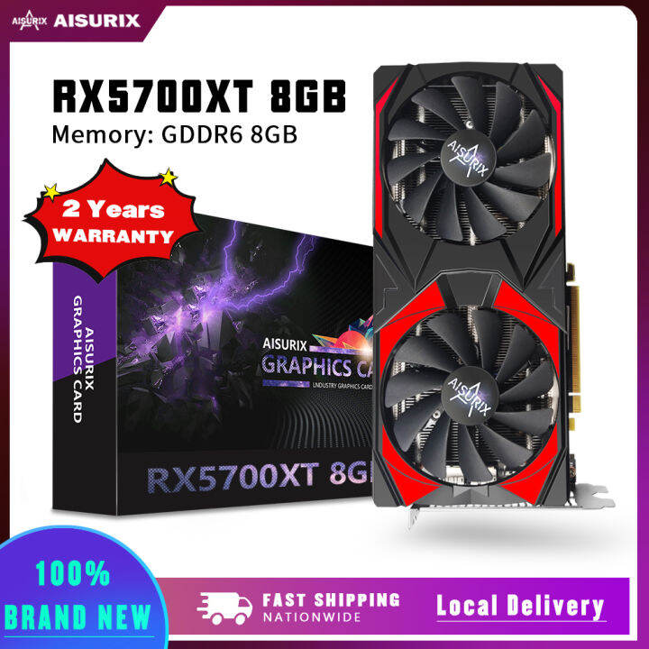 Brand New AISURIX RX 5700XT 8GB Graphics Card GPU GDDR6 AMD Video Card ...