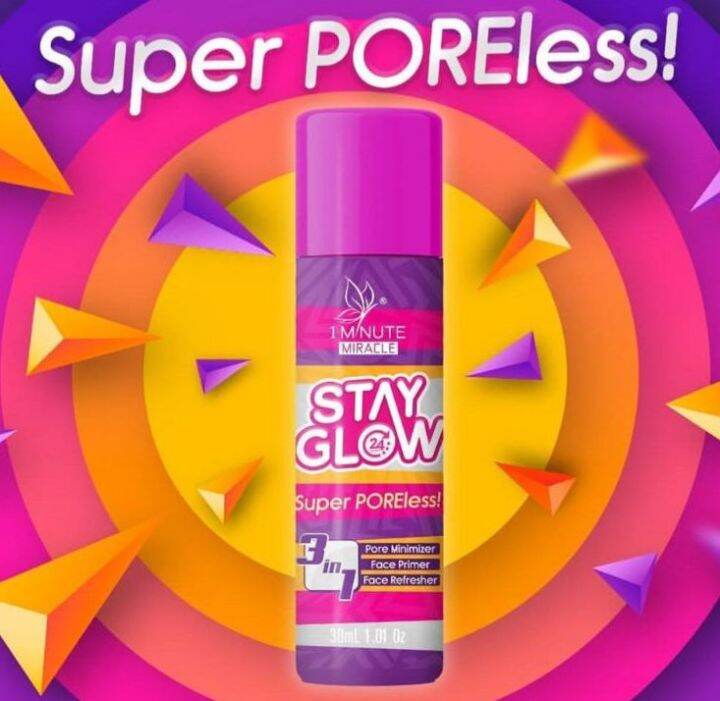 1 Minute MIracle Stay Glow Super Poreless (READY STOCK) | Lazada