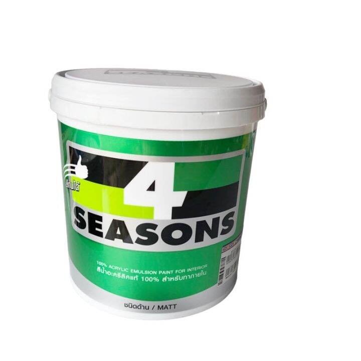 TOA โฟร์ซีซั่น สีน้ำอะคริลิค ชนิดด้าน ภายใน ขนาดแกลลอน 3.785 ลิตร ...