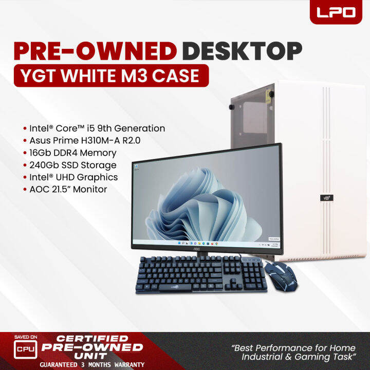 LPO Desktop Computer Set and Desktop Unit Only Intel® Core™ i5-9400 ...