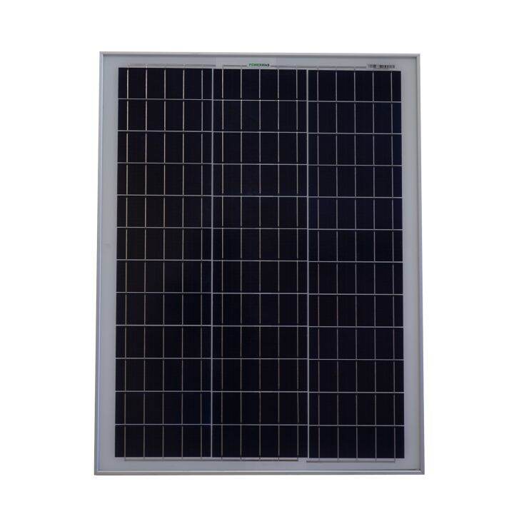 POWERMAS 50 Watt / 50W Polycrystalline A-Grade Solar Panel Vmp 18V Imp ...